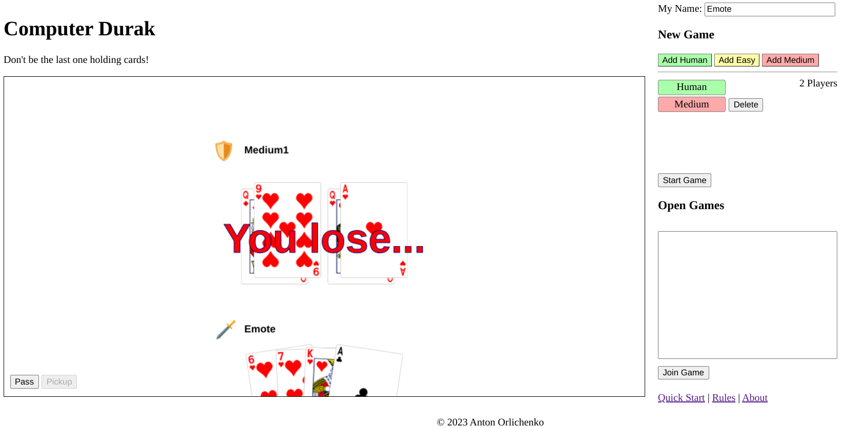 Anton Orlichenko's Website